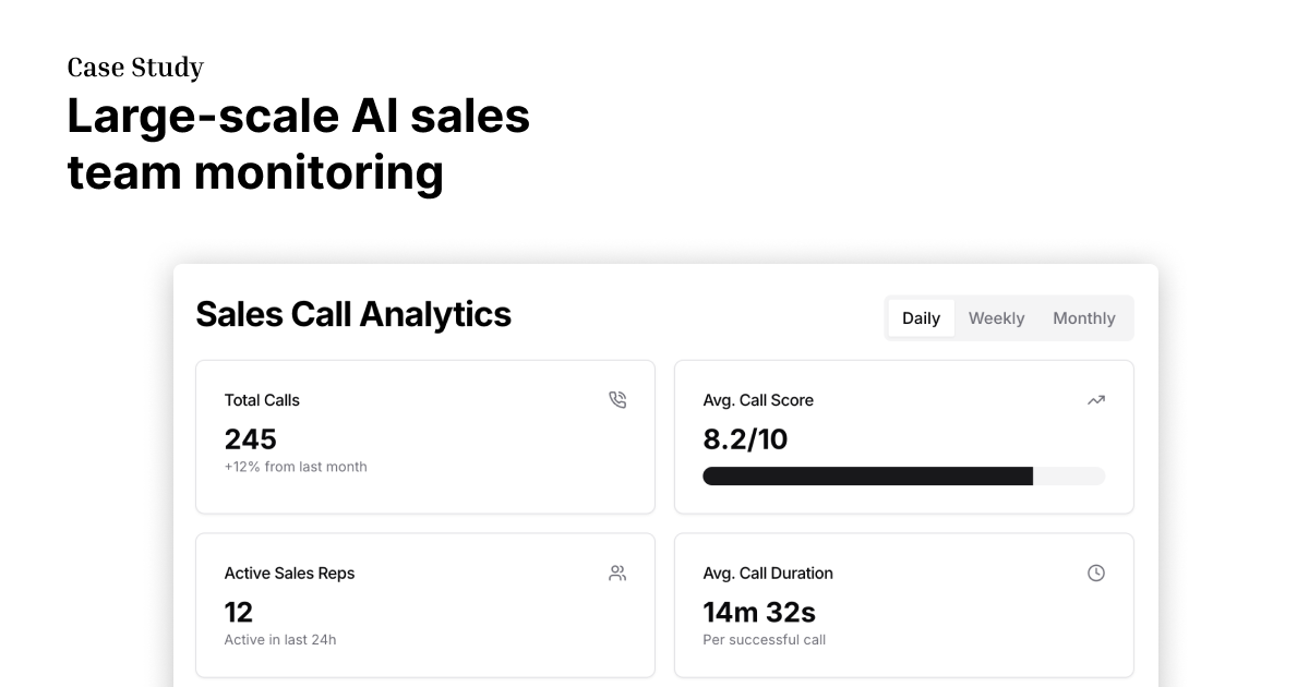 How AI monitors calls of 5,000+ sales representatives for actionable ...